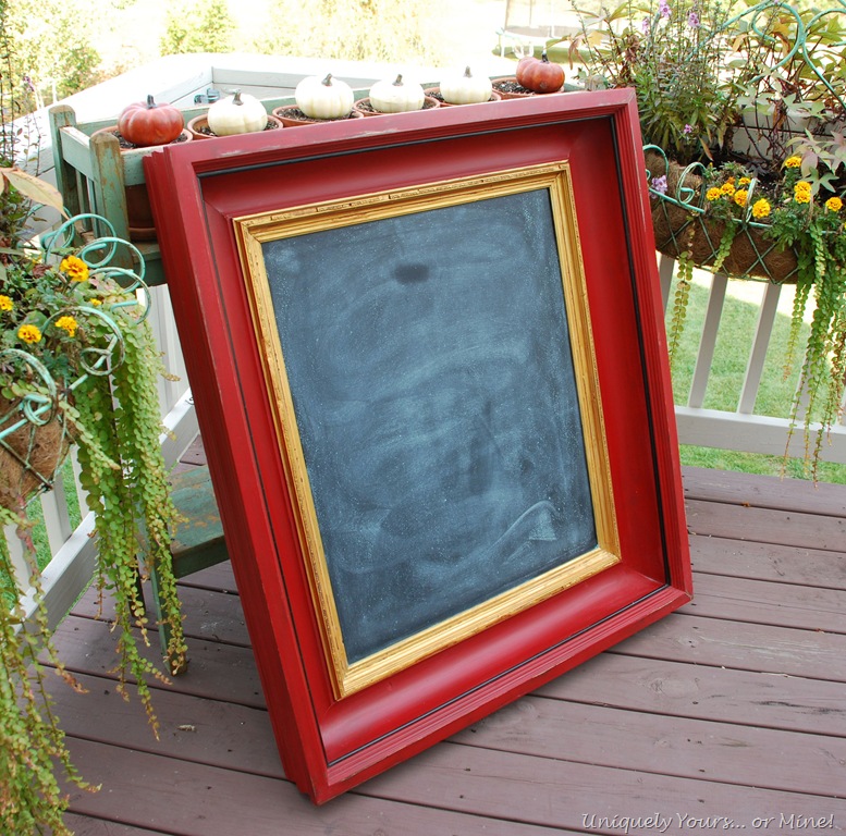 Luscious Red Chalkboard Frame – Uniquely Yours… or Mine!