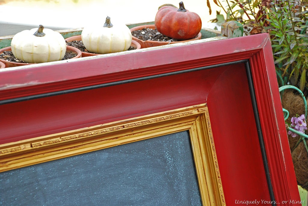 Luscious Red Chalkboard Frame – Uniquely Yours… or Mine!