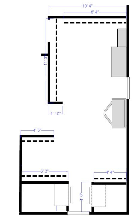 Master Closet Turned Dressing Room Reveal – Uniquely Yours… or Mine!